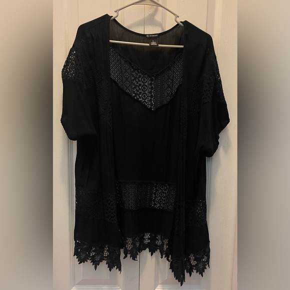 new directions | Sweaters | New Direction Womens Black Open Front With ...